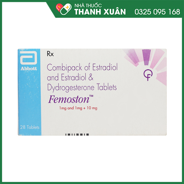 Femoston 1/10mg điều trị thiếu hụt estrogen ở phụ nữ