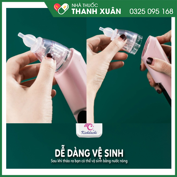 Máy hút mũi KICHI hút dịch mũi nhanh chóng