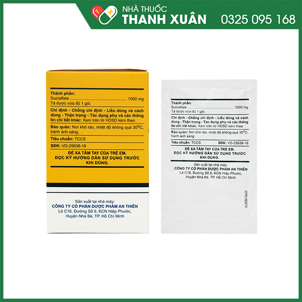 A.T Sucralfate trị loét dạ dày tá tràng