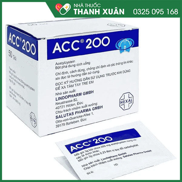 ACC 200 giúp tiêu đờm cho cả trẻ em và người lớn