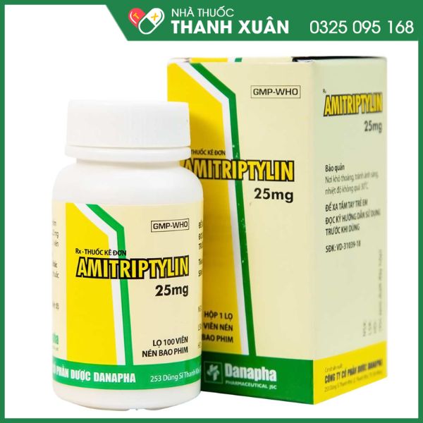 Amitriptylin trị trầm cảm, mất ngủ
