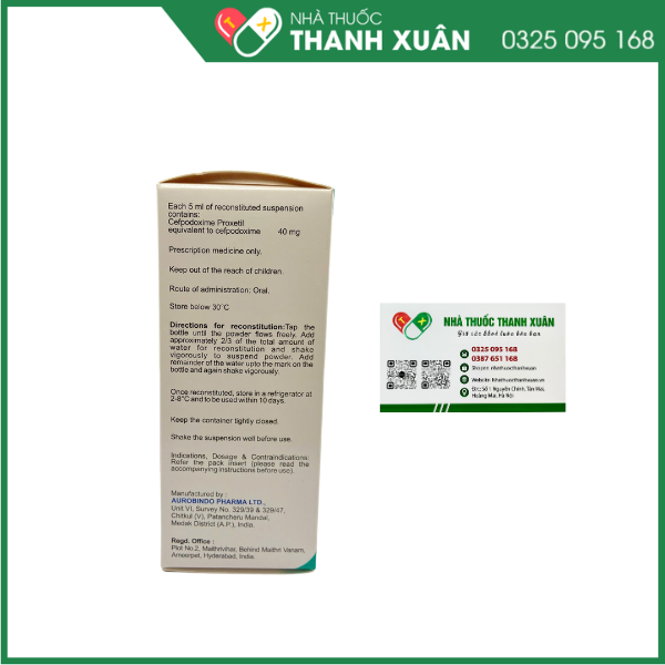 Thuốc Auropodox 40 điều trị nhiễm khuẩn