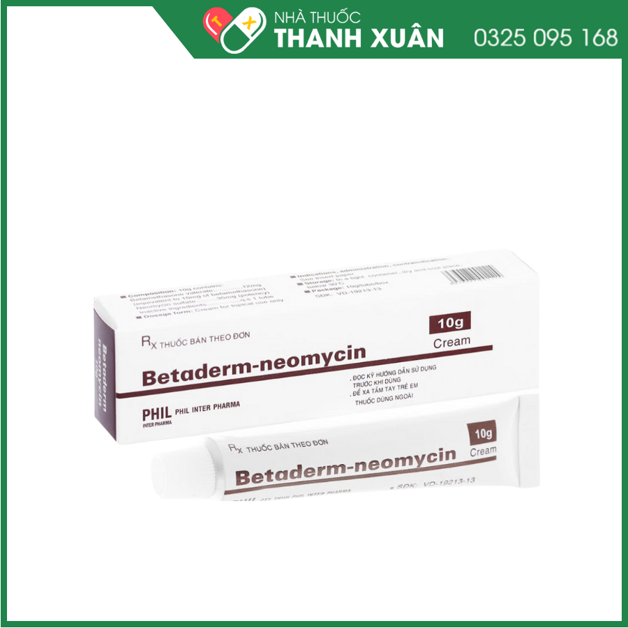 Betaderm - Neomycin Cream đặc trị viêm da