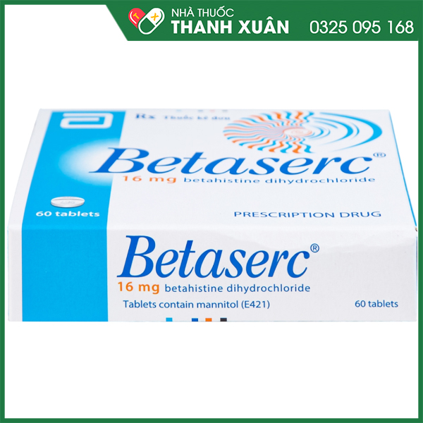 Betaserc 16mg - Điều trị triệu chứng của chóng mặt tiền đình