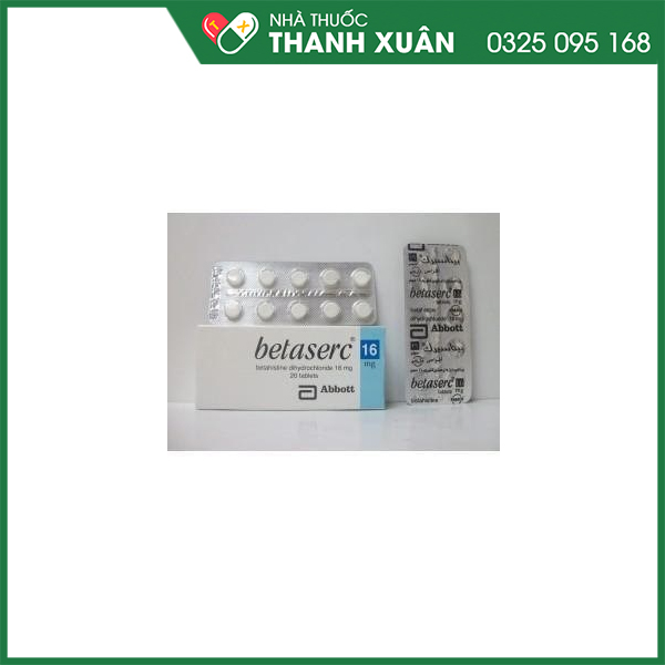 Betaserc 16mg - Điều trị triệu chứng của chóng mặt tiền đình