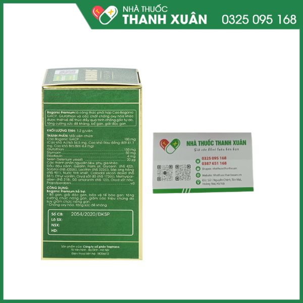 Boganic Premium viên uống bổ gan