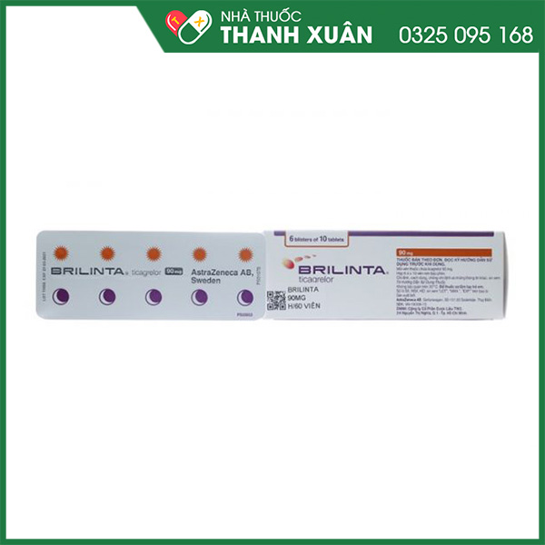 Brilinta 90mg - Thuốc chống đông và phòng ngừa huyết khối