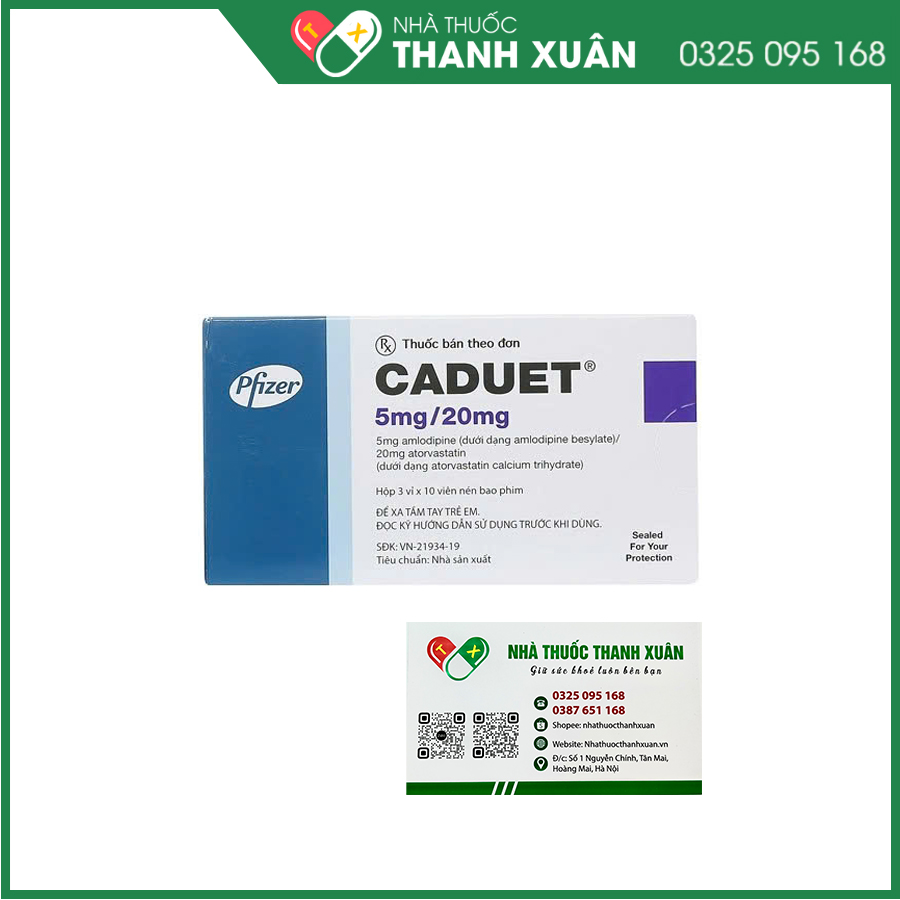 Caduet 5mg/20mg thuốc điều trị tăng huyết áp ở bệnh nhân cần điều trị ...