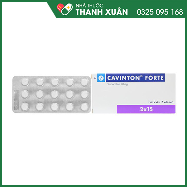 Cavinton Forte - Thuốc hướng tâm thần điều trị rối loạn tuần hoàn não