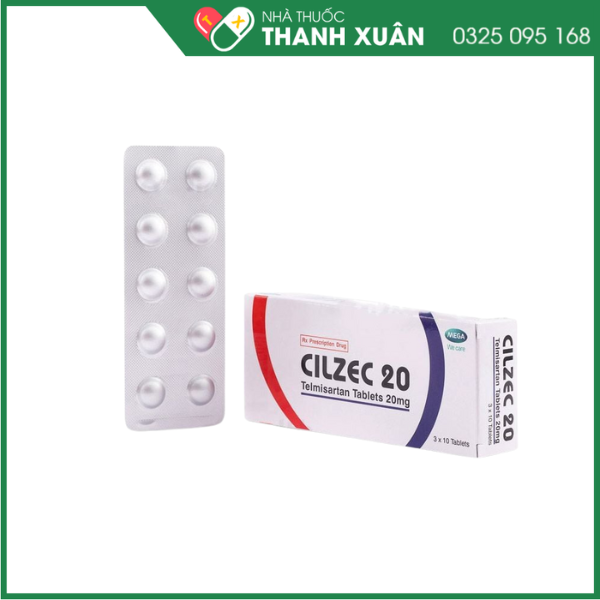 Cilzec 20 điều trị cao huyết áp