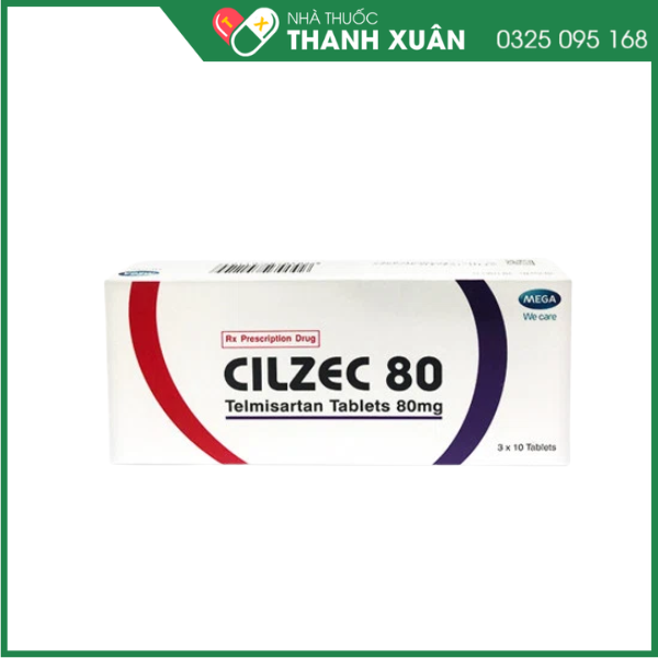 Cilzec 80 điều trị cao huyết áp