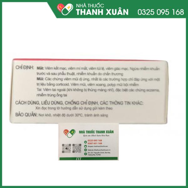 Collydexa gold - thuốc điều trị viêm mắt mũi tai