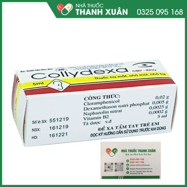 Collydexa gold - thuốc điều trị viêm mắt mũi tai