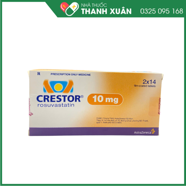 Thuốc Crestor 10mg điều trị tăng cholesterol