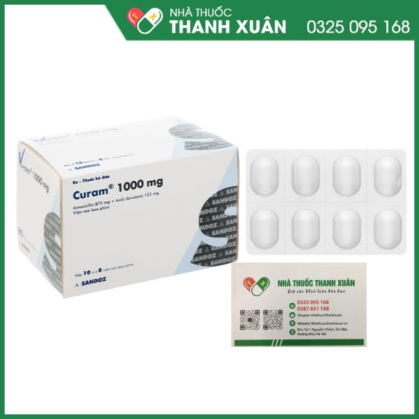 Curam 1000mg thuốc điều trị nhiễm khuẩn