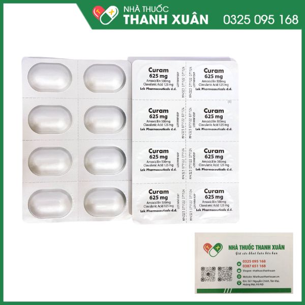 Curam 625mg điều trị nhiễm khuẩn