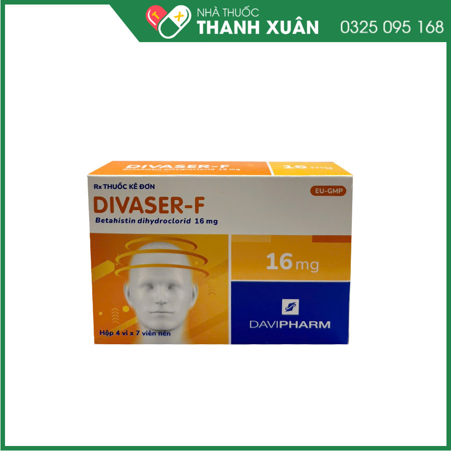 Divaser-F điều trị chứng chóng mặt ù tai, nôn ói, nhức đầu