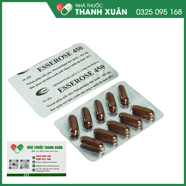Esserose 450 cải thiện các triệu chứng bệnh lý gan