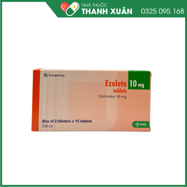 Ezoleta 10mg điều trị tăng cholesterol máu