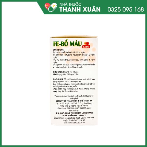 Fe - Bổ máu Extra