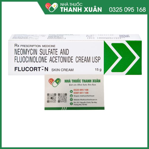 Kem bôi Flucort-N tuýp 15g điều trị viêm da