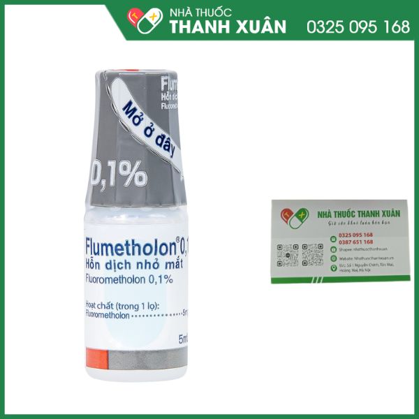 Flumetholon 0.1% trị các bệnh viêm phía ngoài mắt