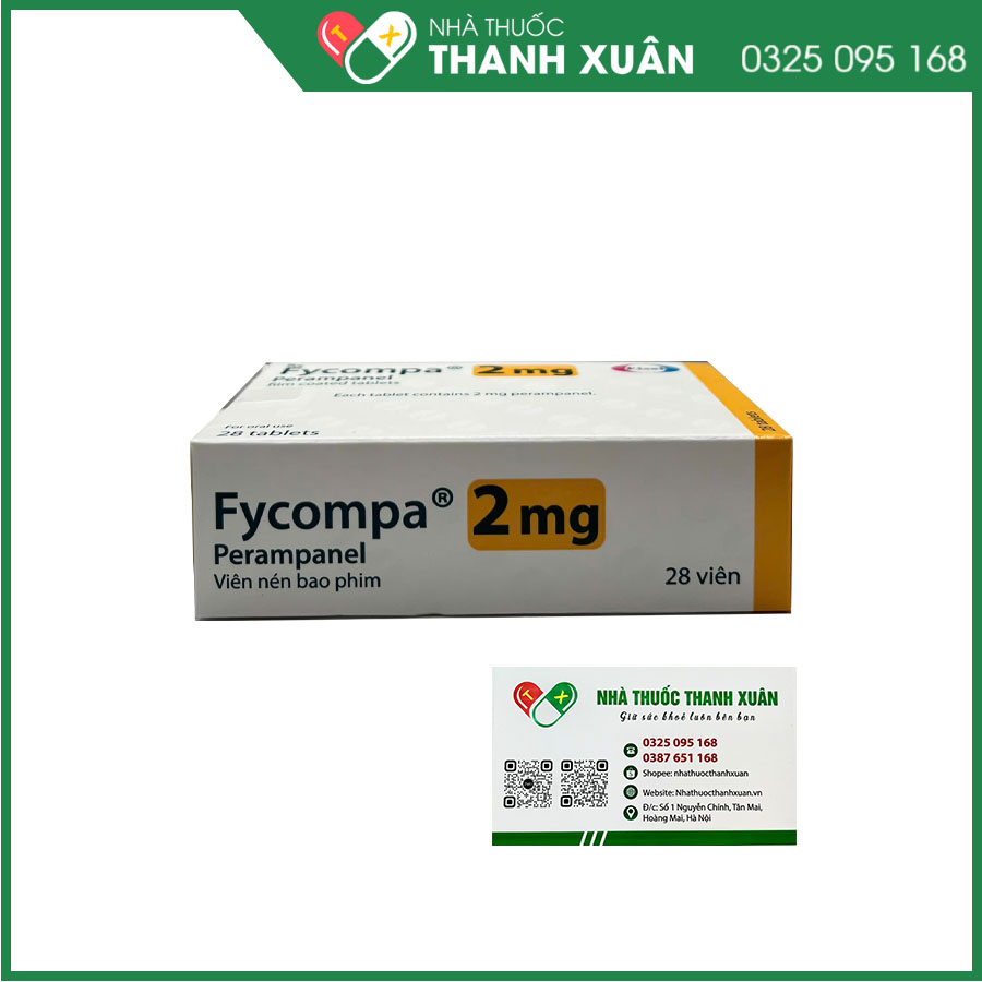 Fycompa 2mg điều trị bổ trợ cơn động kinh