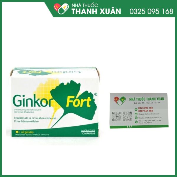 Ginkor Fort trị suy tĩnh mạch bạch huyết