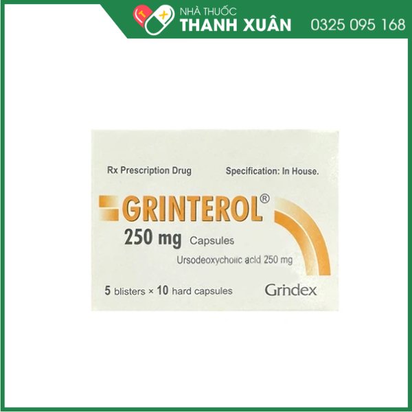 Grinterol 25 điều trị và cải thiện chức năng gan, mật