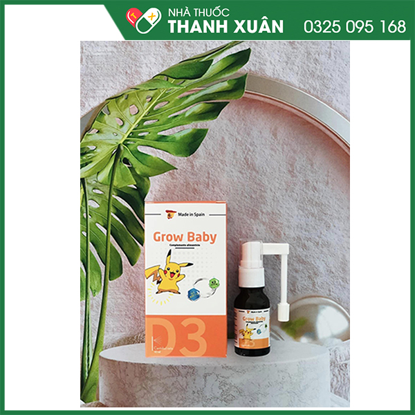 Grow Baby - Bổ sung Vitamin D3-K2 và DHA cho trẻ từ 0 tháng tuổi
