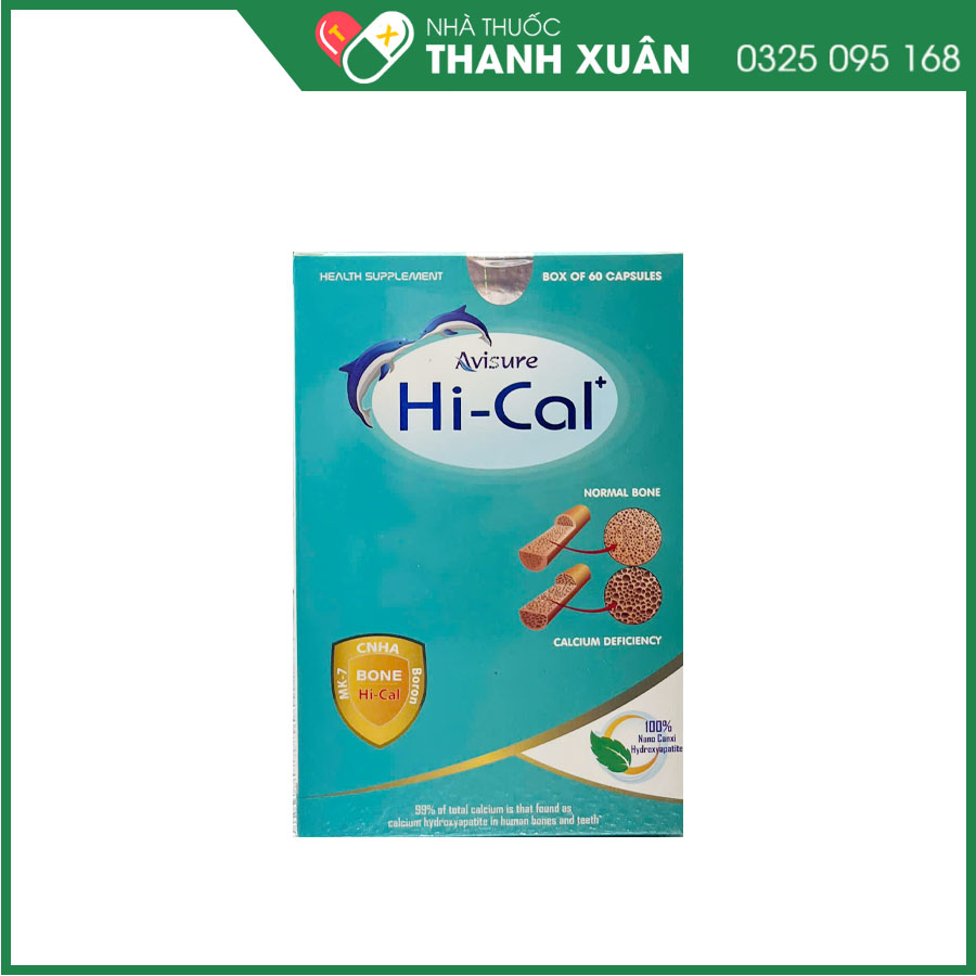 Viên uống Avisure Hi-Cal bổ sung canxi và các vitamin