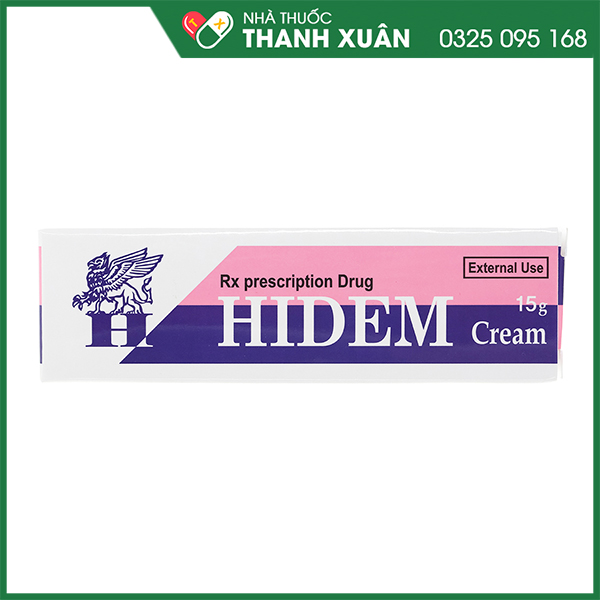 Thuốc Hidem cream tuýp 15g trị viêm da