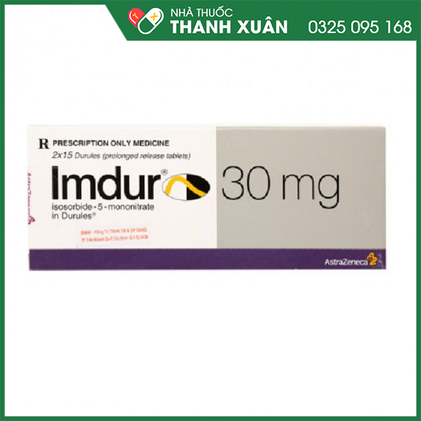 Imdur 30mg dự phòng đau thắt ngực