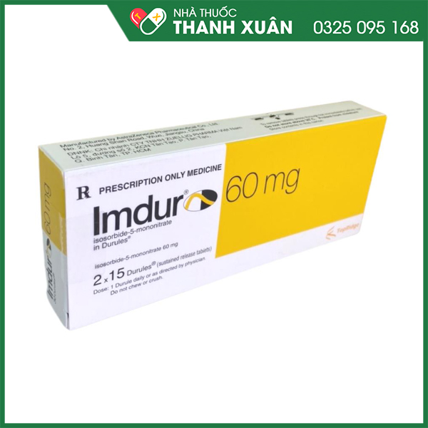 Imdur 60mg dự phòng đau thắt ngực
