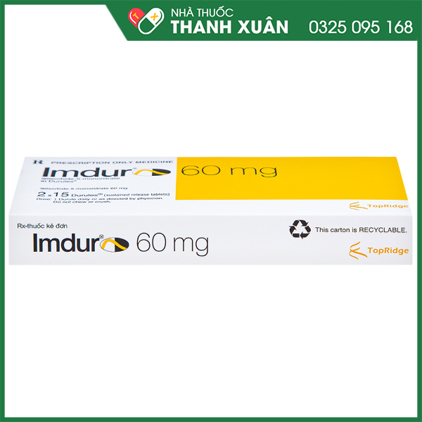 Imdur 60mg dự phòng đau thắt ngực
