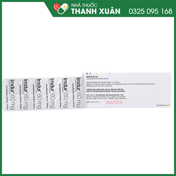 Imdur 60mg dự phòng đau thắt ngực