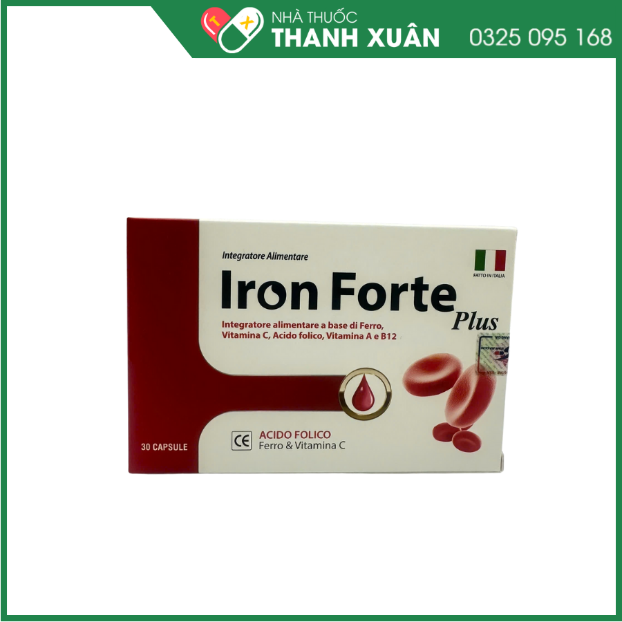 Iron Forte Plus - Bổ sung Sắt, acid folic, vitamin A, vitamin B12 và ...