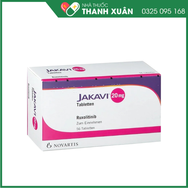 Thuốc Jakavi 20mg điều trị bệnh nhân xơ tủy xương