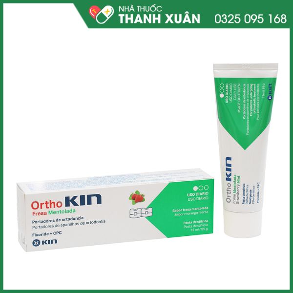 Kem đánh răng dành cho răng niềng Ortho Kin