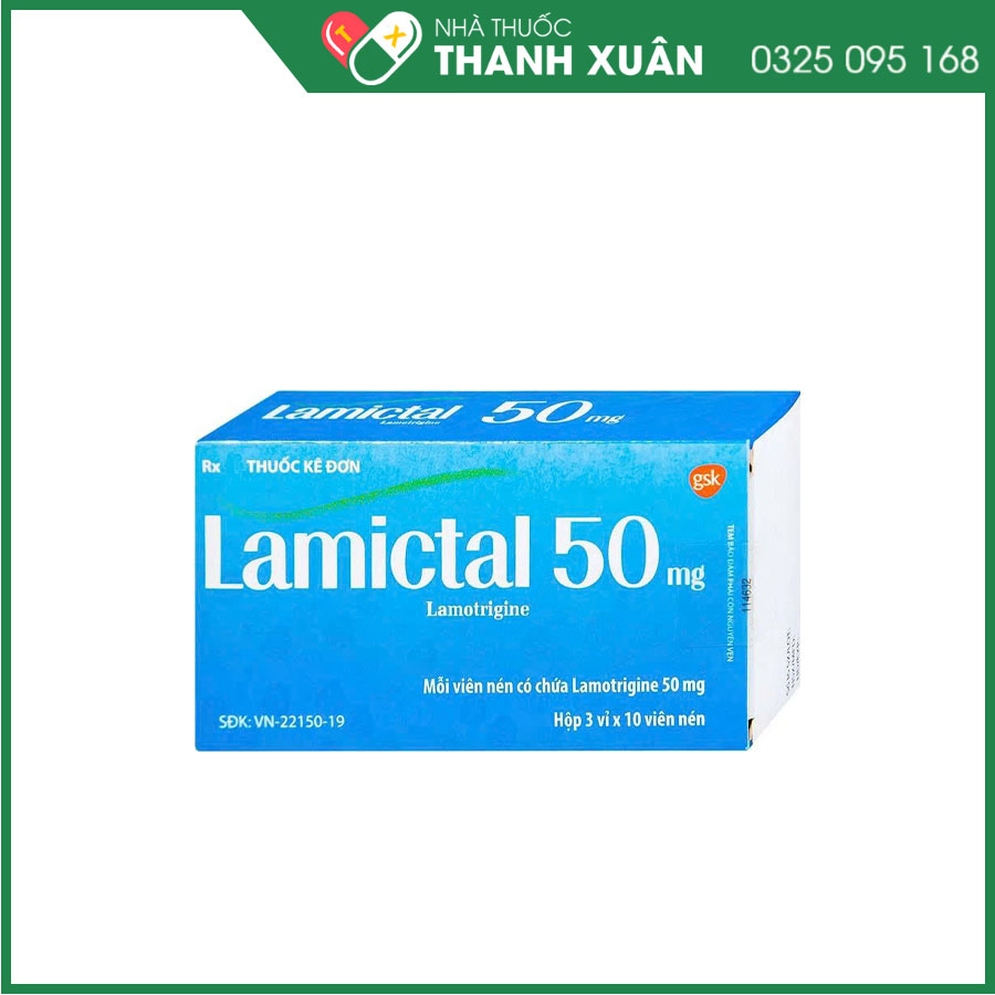 Lamictal 50mg điều trị động kinh, rối loạn lưỡng cực