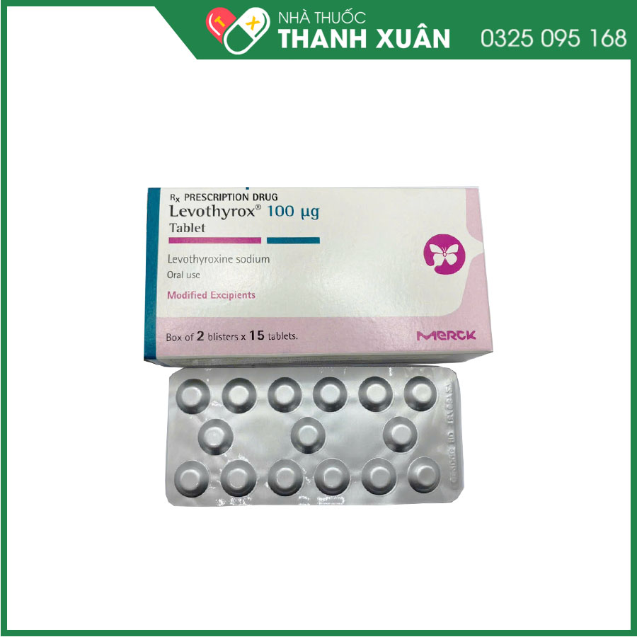 Levothyrox® 100mcg trị bướu giáp, suy giáp, ung thư giáp