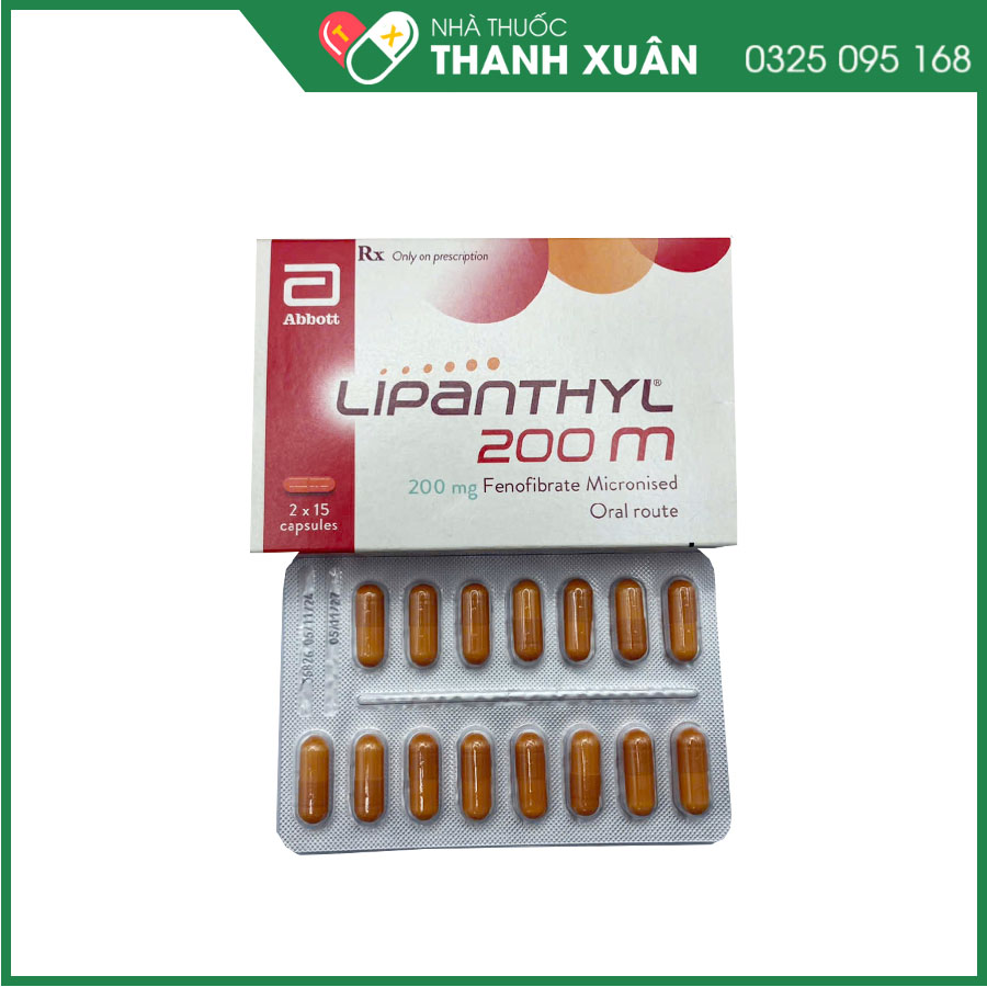 Lipanthyl 200mg thuốc điều trị mỡ máu
