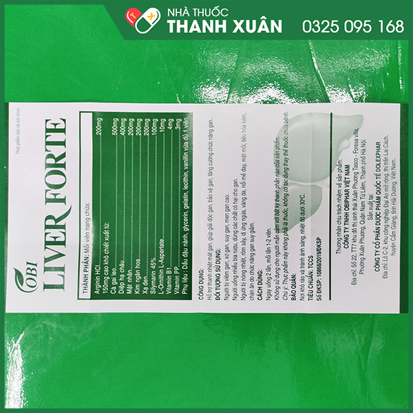 Viên uống Liver Forte - Thanh nhiệt, mát gan, giúp giải độc và bảo vệ ...