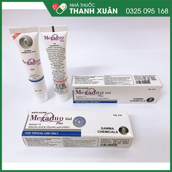 Megaduo Plus gel ngừa mụn trứng cá, ngừa thâm
