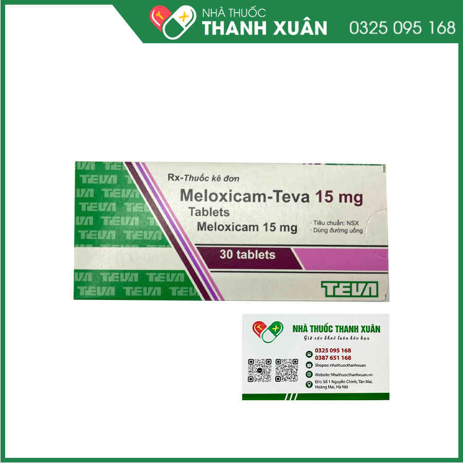 Meloxicam-Teva 7,5mg thuốc chống viêm xương khớp