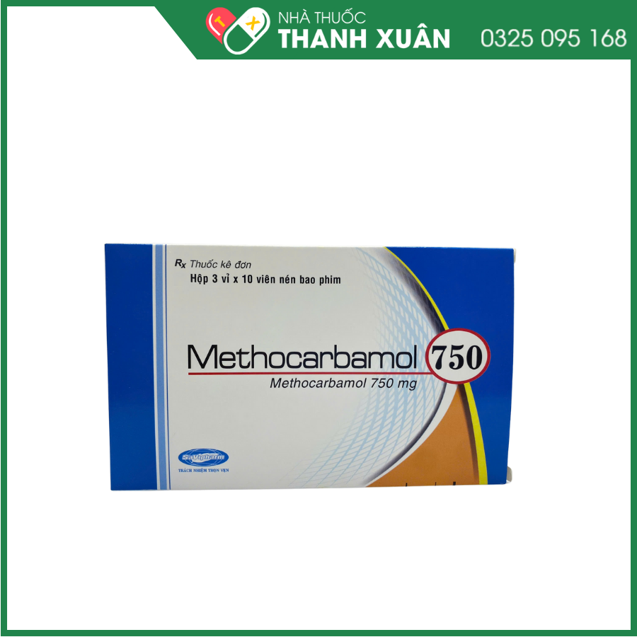 Methocarbamol 750 điều trị bệnh cơ xương cấp
