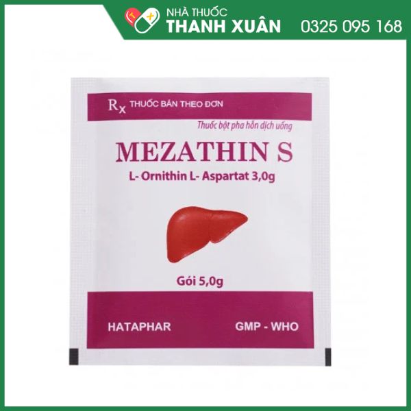 Mezathin S điều trị các chứng bệnh về gan
