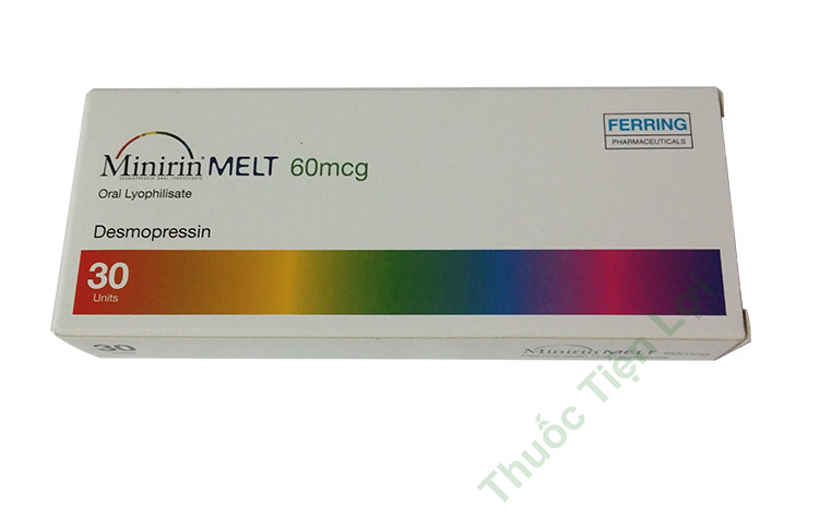 Minirin Melt 60mcg thuốc điều trị tiểu đêm, tiểu dầm, đái tháo nhạt ...