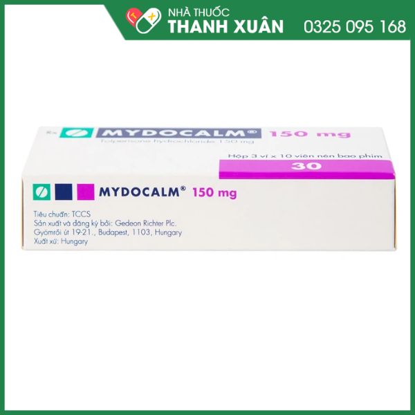 Mydocalm 150mg điều trị co cứng cơ