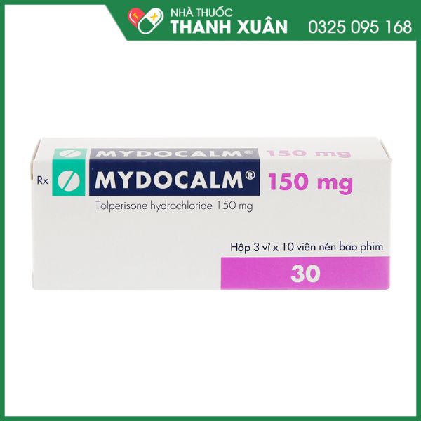 Mydocalm 150mg điều trị co cứng cơ